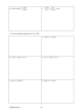 Trigo functions | PDF