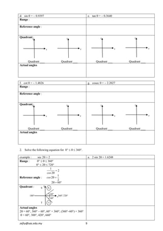 Trigo functions | PDF