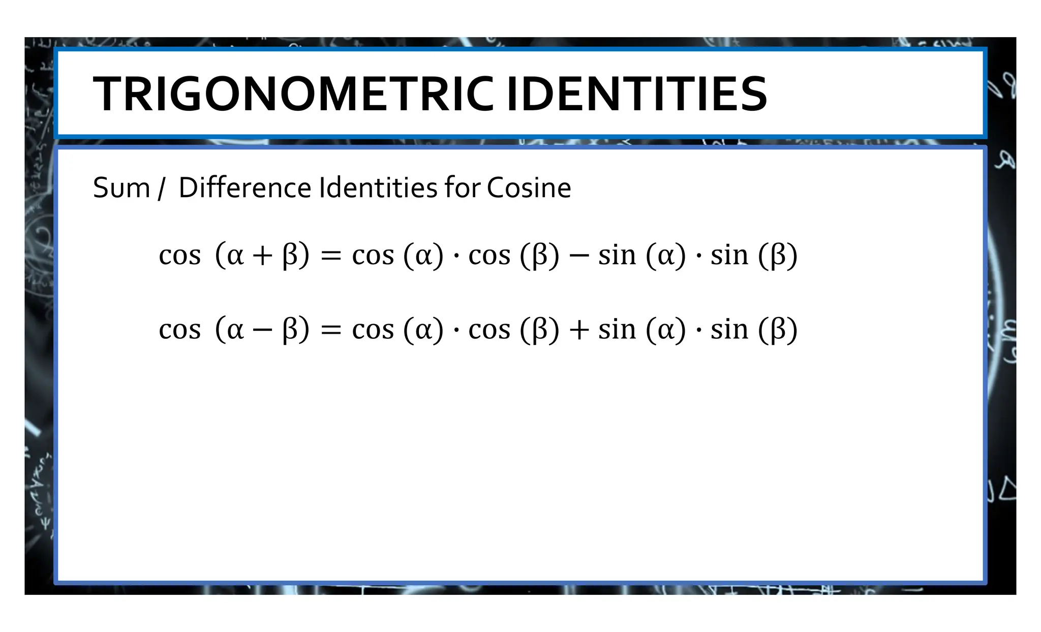 Trigonometric Identities and Propertiesss | PPT