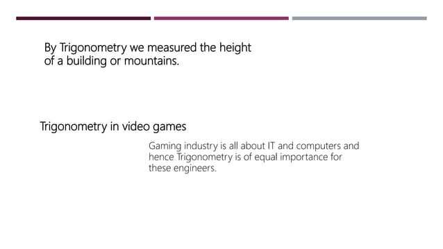 Trigonometery part 2 | PPTX | Physics | Science
