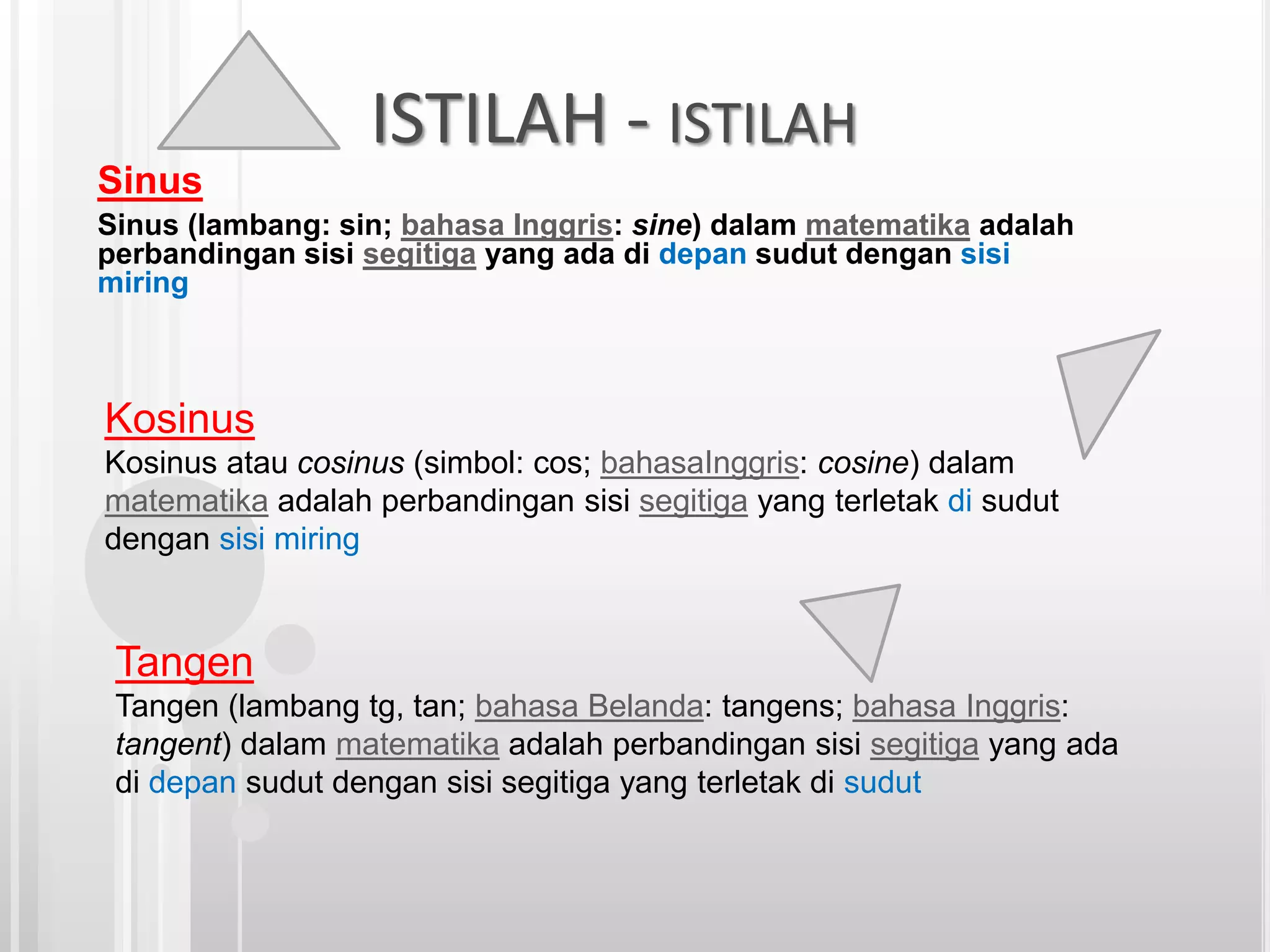 presentasi Trigonometri | PPTX