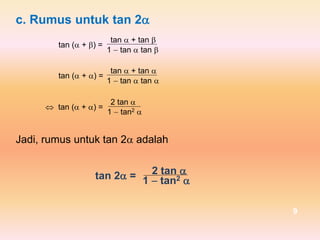 Trigonometri kelas XI | PPTX