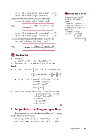 Trigonometri SMA | PDF