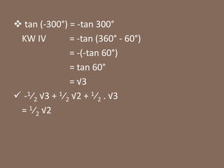 Soal-Soal Trigonometri X-IPS 2 SMAKSTA kelompok 1 | PPTX
