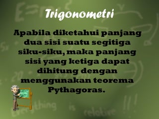 TRIGONOMETRI dasar kelas X yang menjelaskan dasar-dasar perbandingan ...