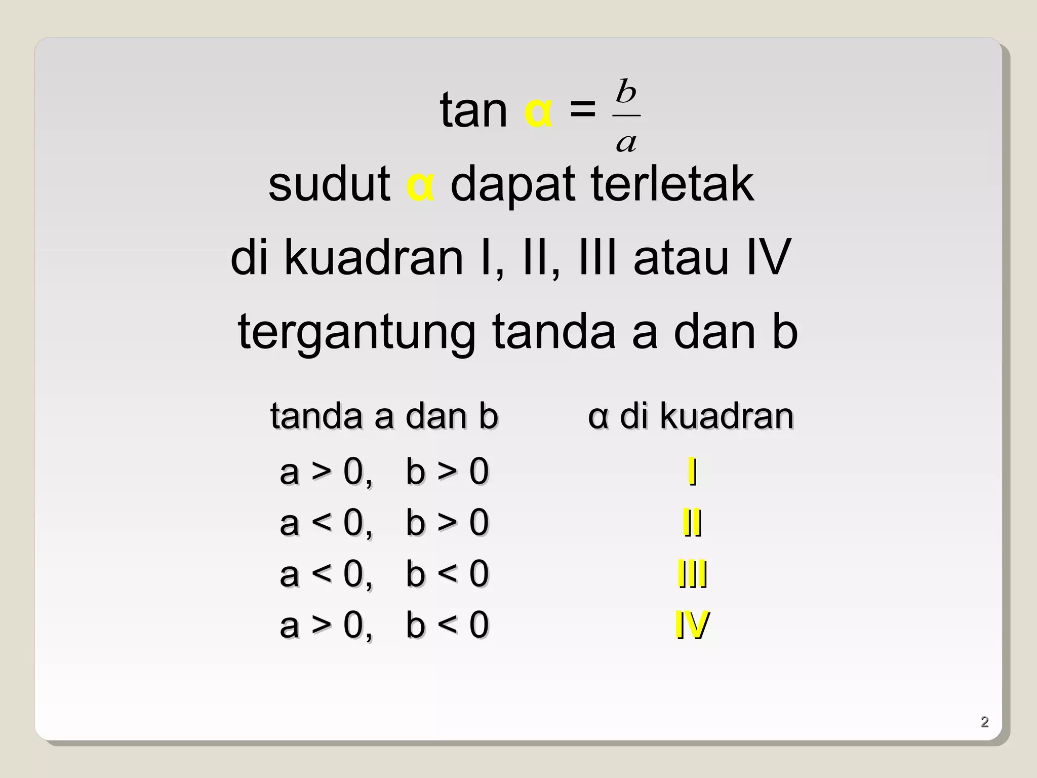 Trigonometri 3-(bentuk cos x + sin x) | PPT