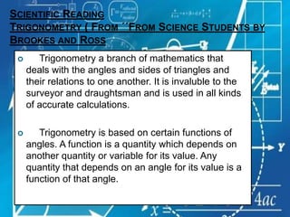 Trigonométria (Trigonometry) | PPTX