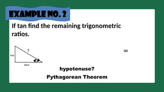 Six trigonometric ratio for right triangle | PPTX