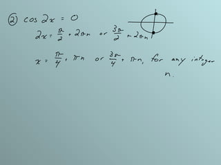 Trigonometric Equations Practice | PPT