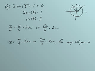 Trigonometric Equations Practice | PPT
