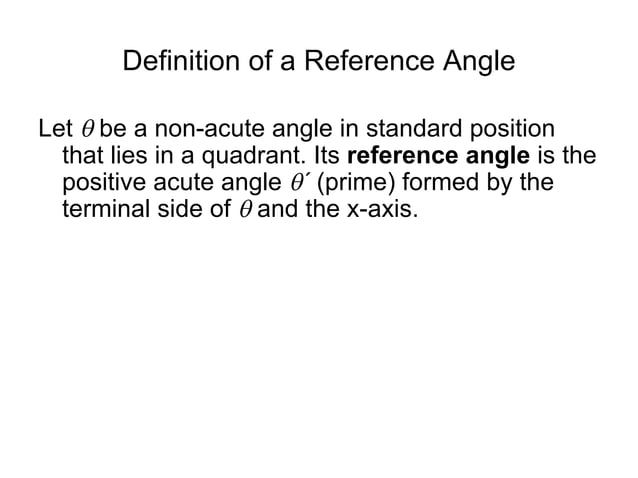 Trigonometric Function Of Any Angle | PPT