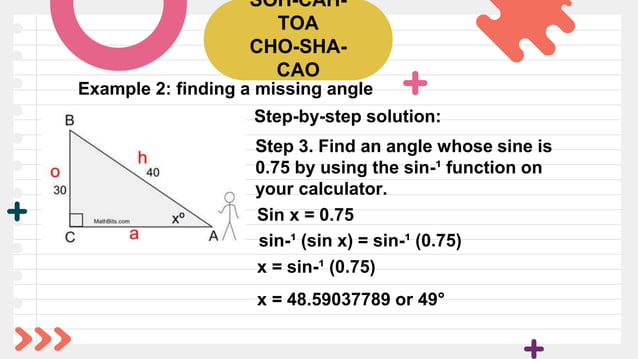 Trigonometric-Ratios grade power point presentation | PPT