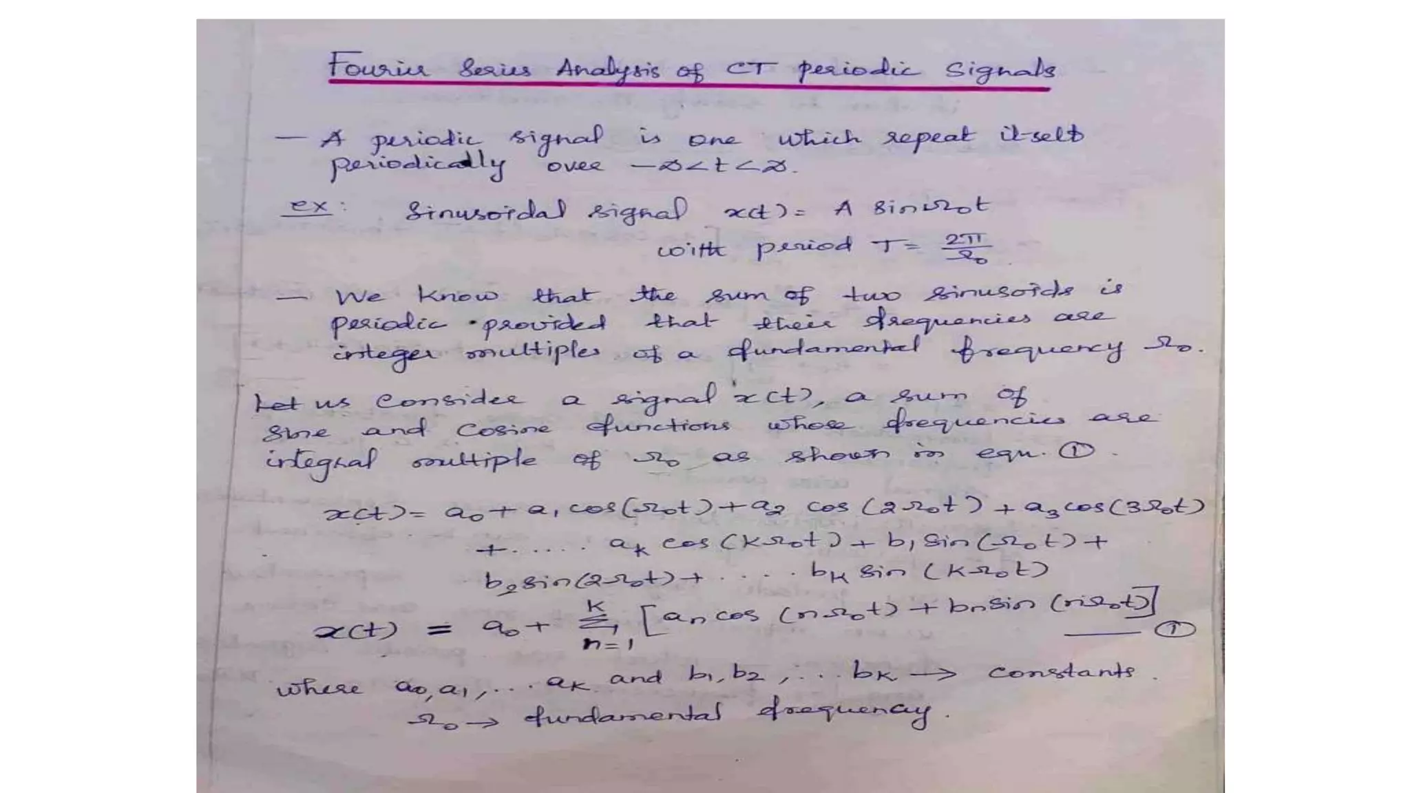 Trigonometric Fourier Series Pptx