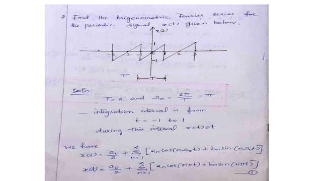 Trigonometric Fourier Series Pptx