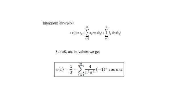 Trigonometric Fourier Series Pptx