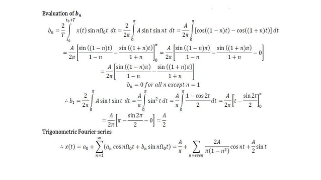 Trigonometric Fourier Series Pptx