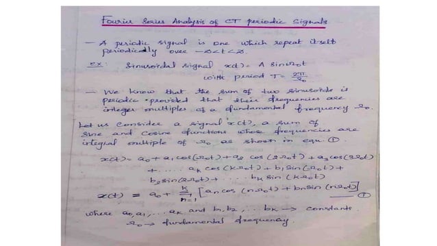 Trigonometric Fourier Series Pptx