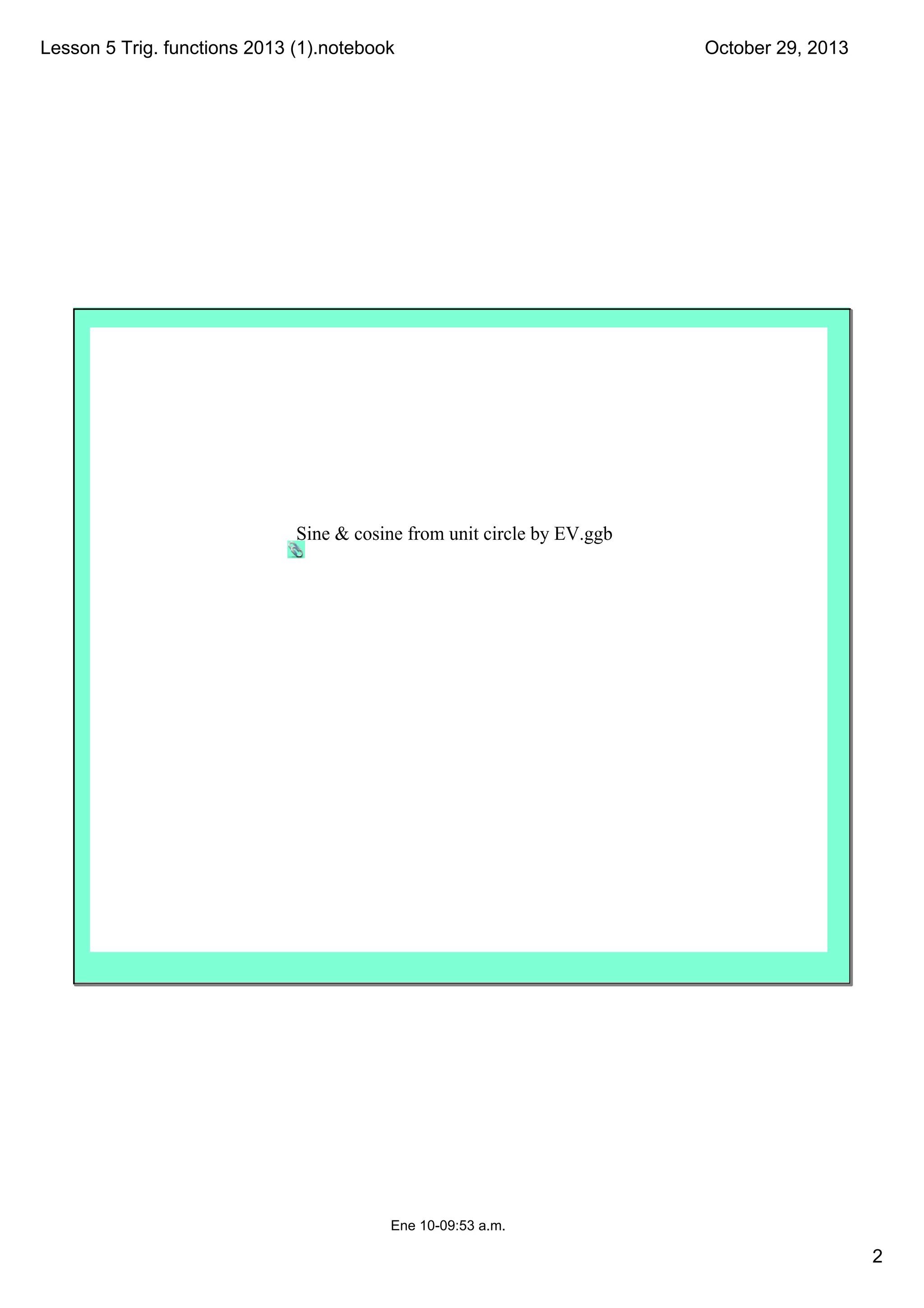 IB SL Trigonometric functions | PDF