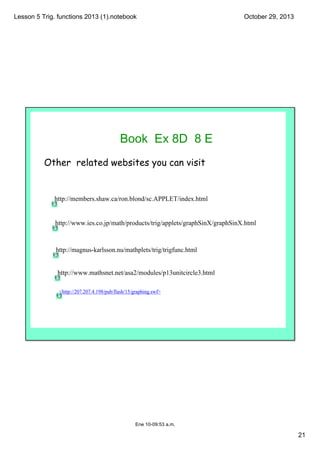 IB SL Trigonometric functions | PDF