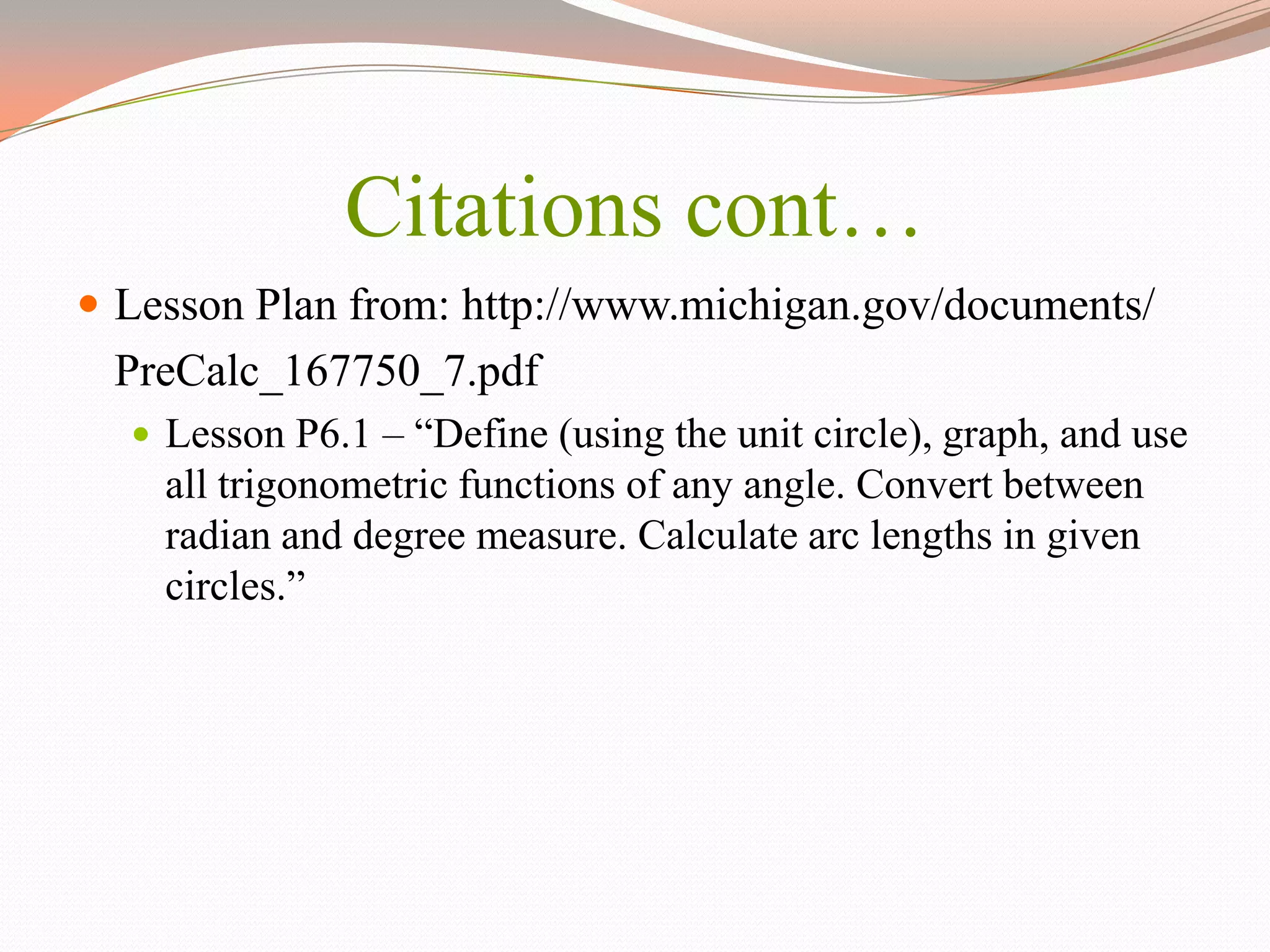 Trigonometric functions - PreCalculus | PPTX