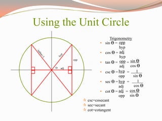 Trigonometric functions - PreCalculus | PPTX