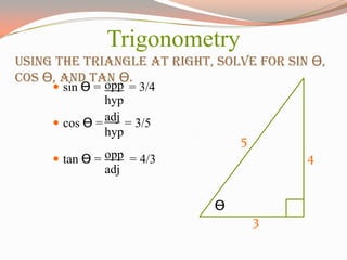Trigonometric functions - PreCalculus | PPTX