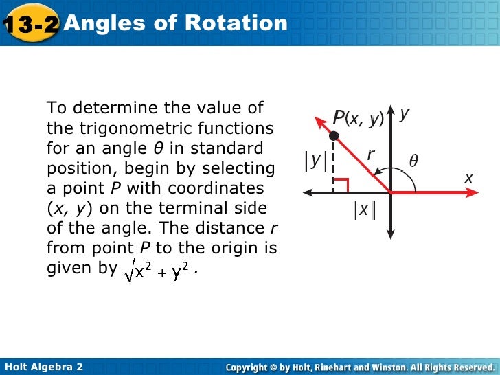 Trigonometric functions in standard position slide 1