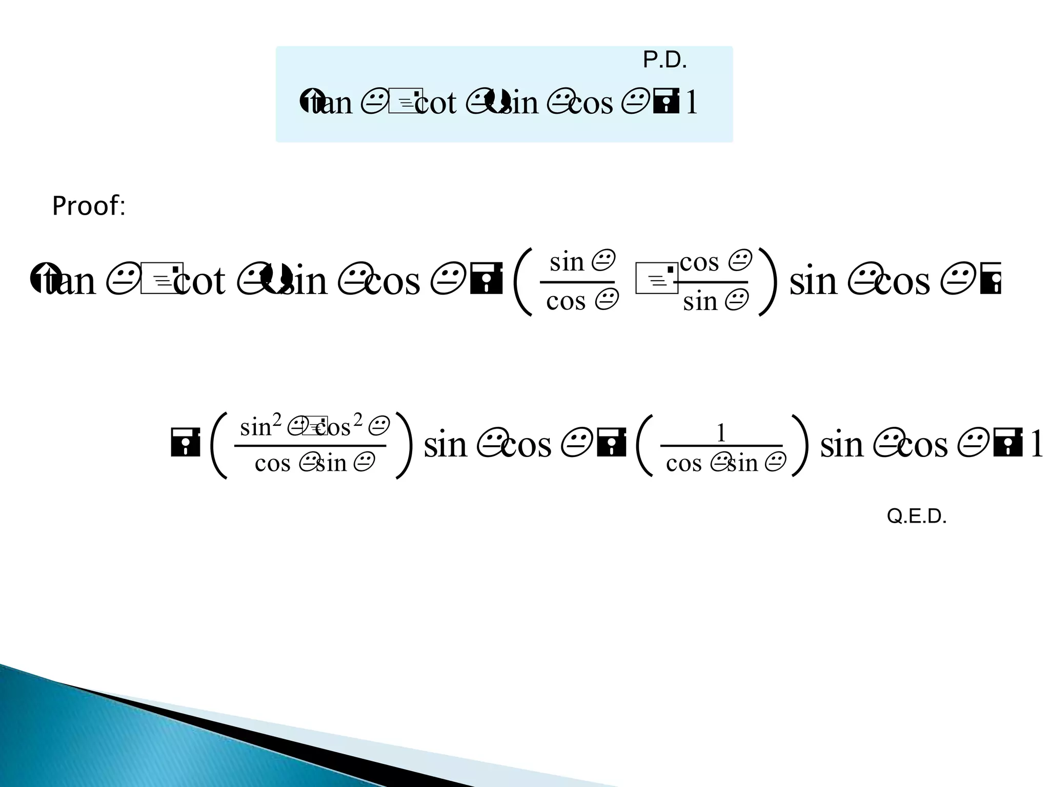 Trigonometric identities | PPT