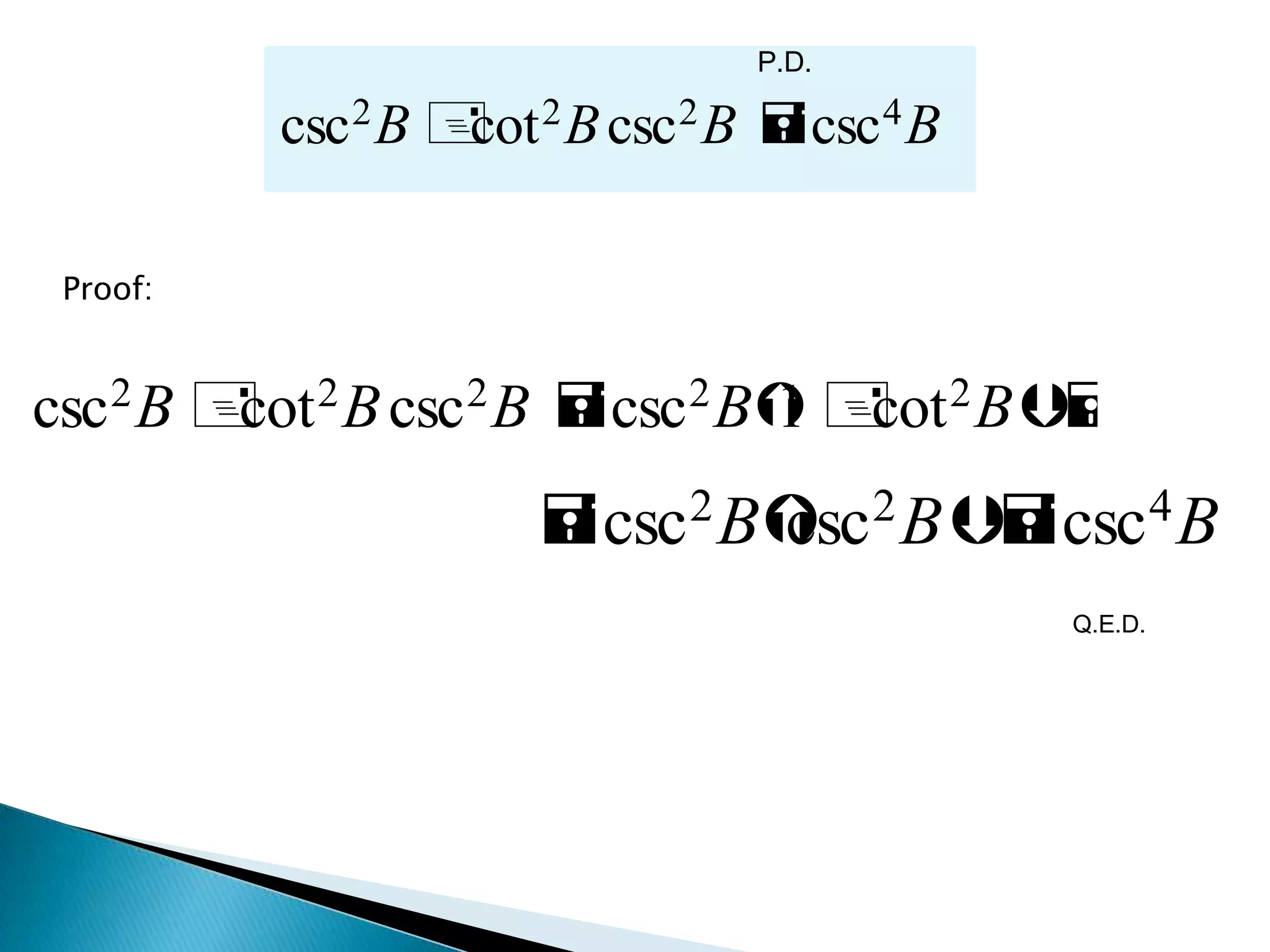Trigonometric identities | PPTX