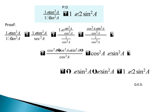 Trigonometric identities | PPT