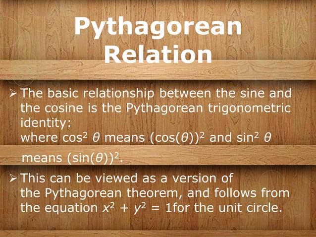 Trigonometric Identities. | PPTX | Physics | Science