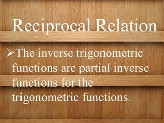 Trigonometric Identities. | PPTX