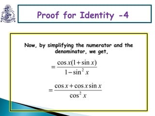 Trigonometric identities | PPT