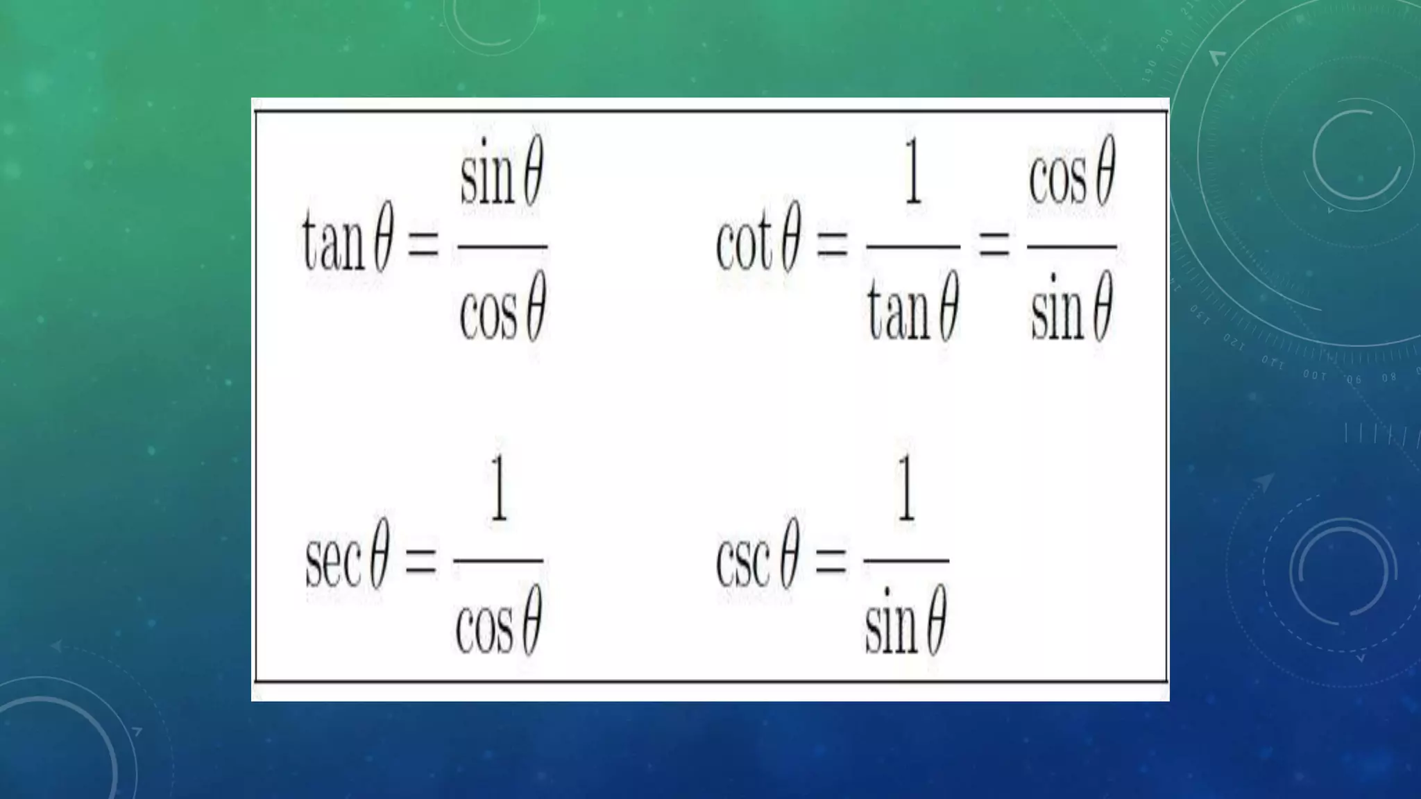 Trigonometric identities | PPTX