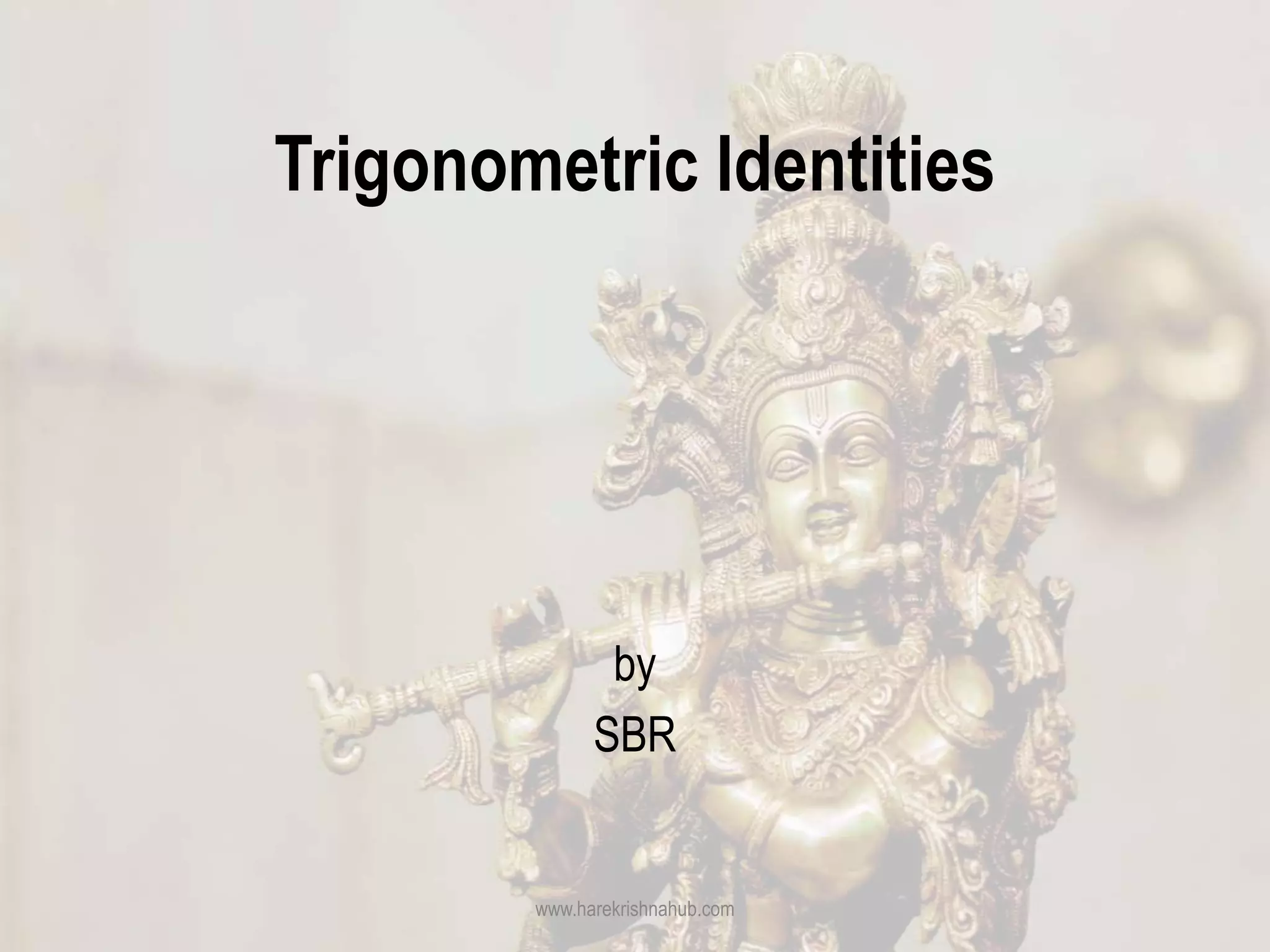 Trigonometric identities | PPT