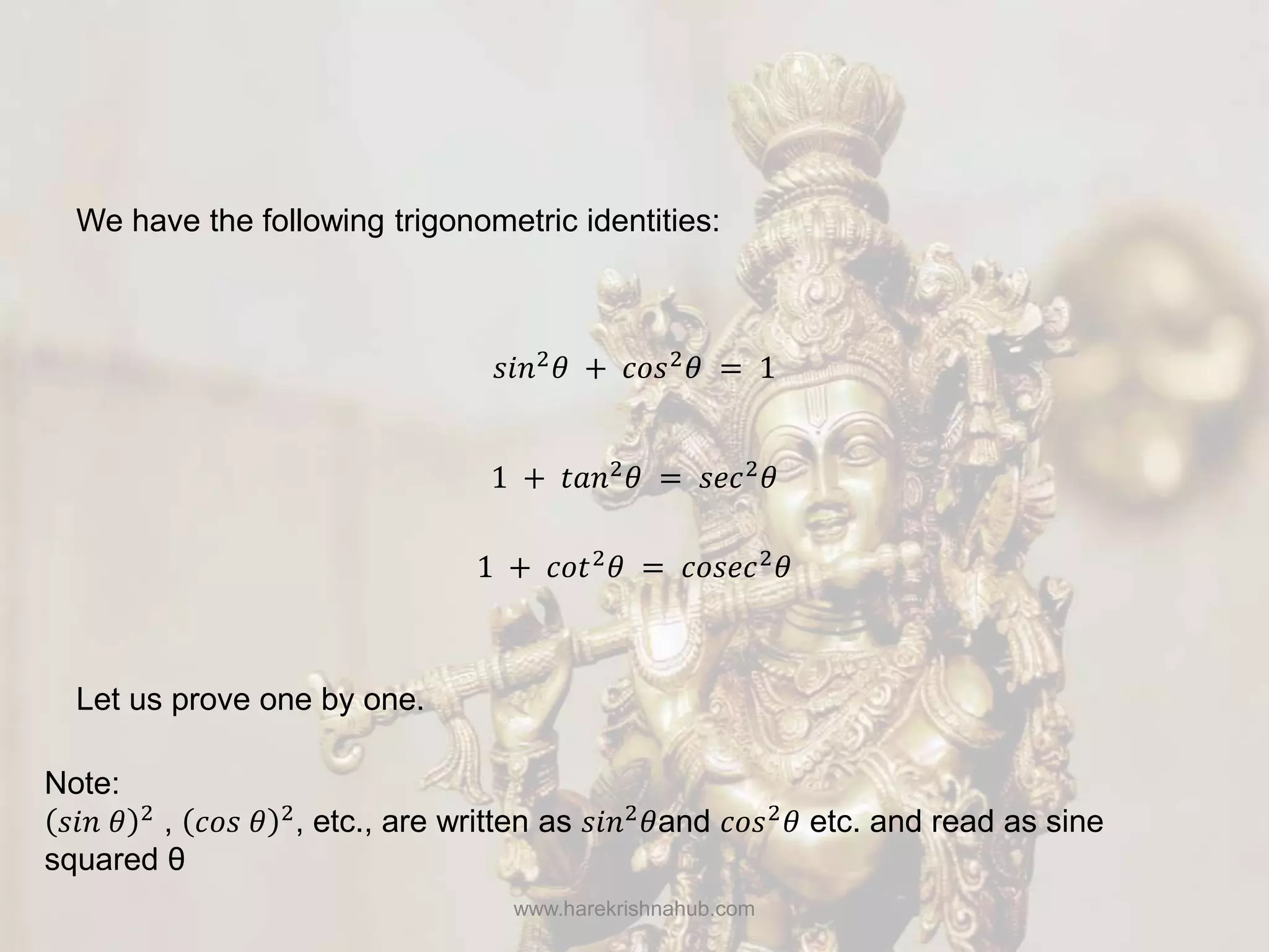 Trigonometric identities | PPT