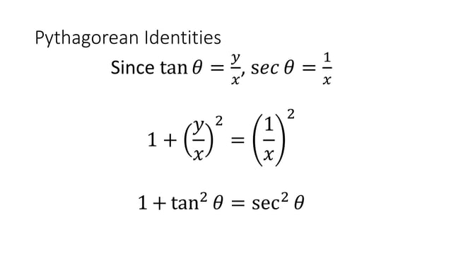 TRIGONOMETRIC IDENTITIES.pptx | Physics | Science