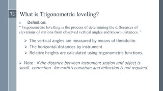 Trigonometric leveling | PPT