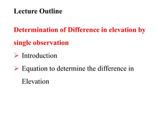 Trigonometric leveling 03 | PPT