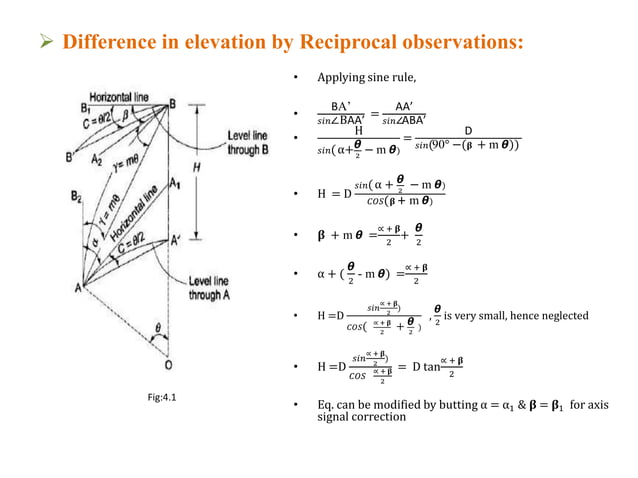 Trigonometric leveling 04 | PPT
