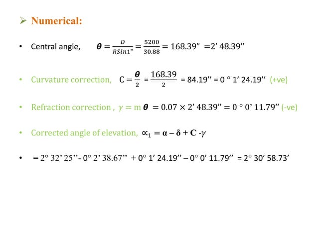 Trigonometric leveling 05 | PPTX | Geology | Science