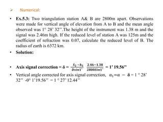 Trigonometric leveling 05 | PPTX