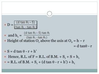 Trigonometric levelling | PPTX