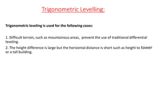 Trigonometric Levelling theory | PDF