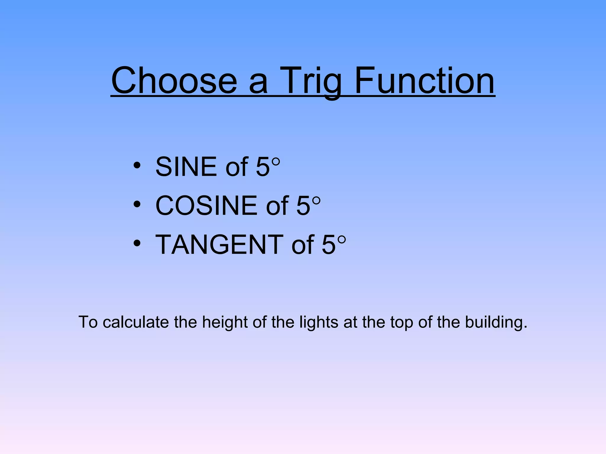 Trigonometric Ratios | PPT