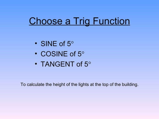 Trigonometric Ratios | PPT
