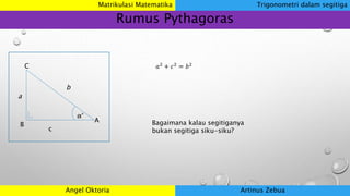 Trigonometri dalam segitiga | PPTX