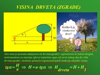 Trigonometrijske funkcije oštrog ugla pravouglog trougla | PPT