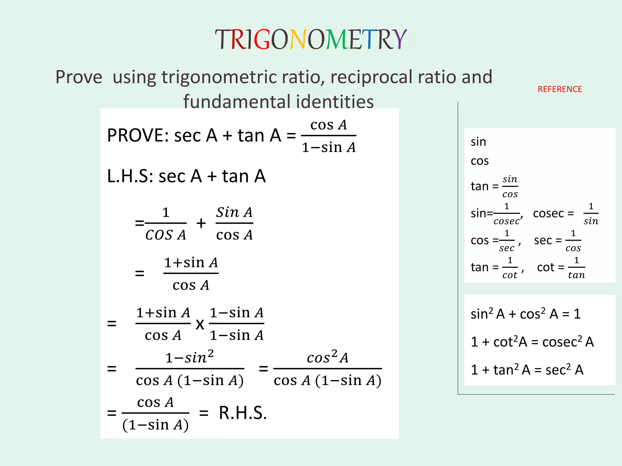 Trigonometry 1 | PPTX