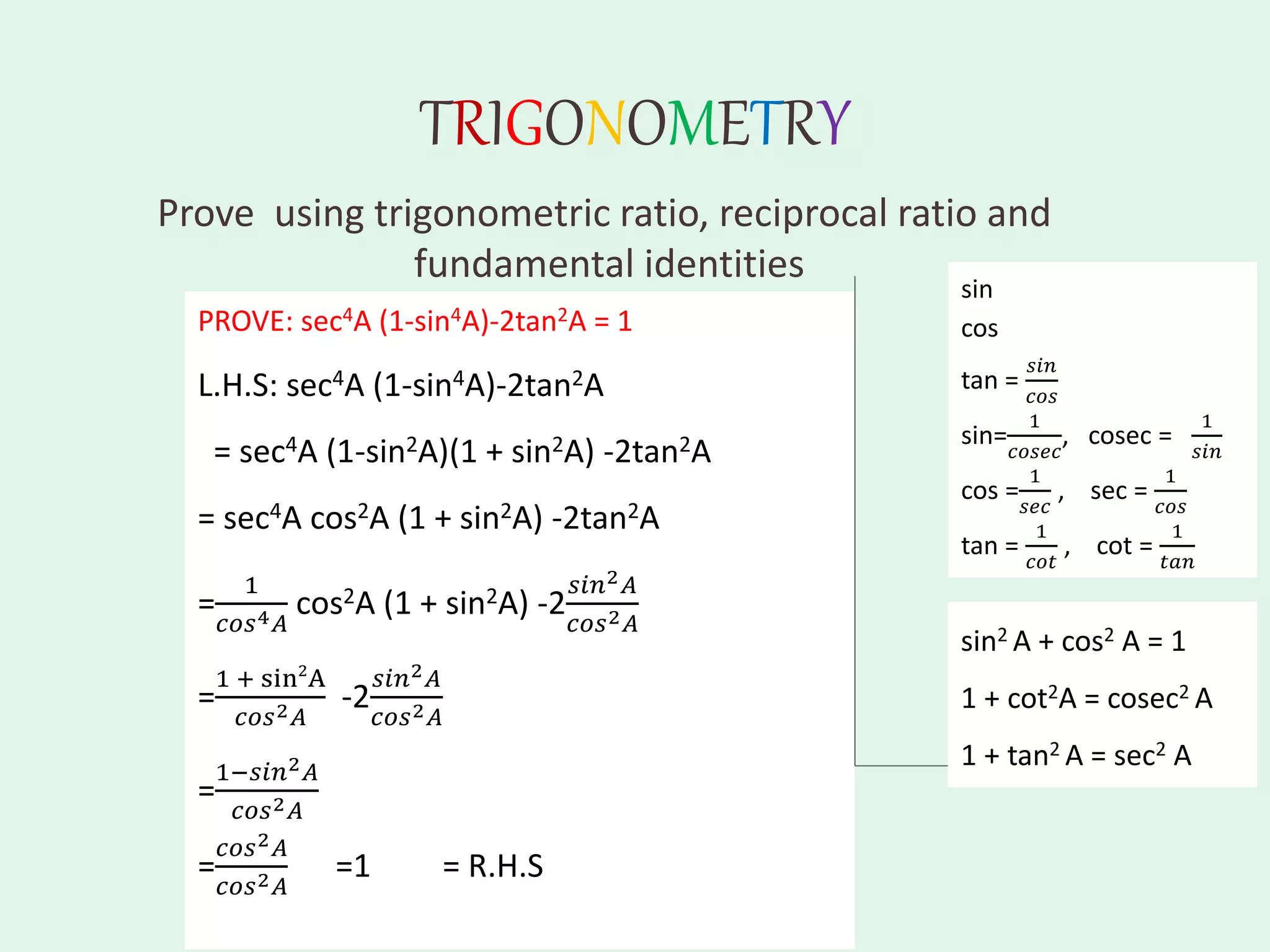 Trigonometry 1 | PPTX